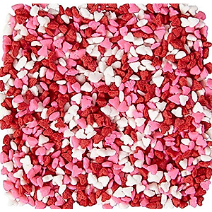 Food Items SPRINKLE MIX RD/PK/WHTE, us:one size, Red, Pink & White Micro Hearts