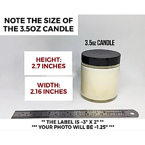 3.5oz./9oz. Custom Song Couples Candle | Personalized Photo Candle, Music Candle