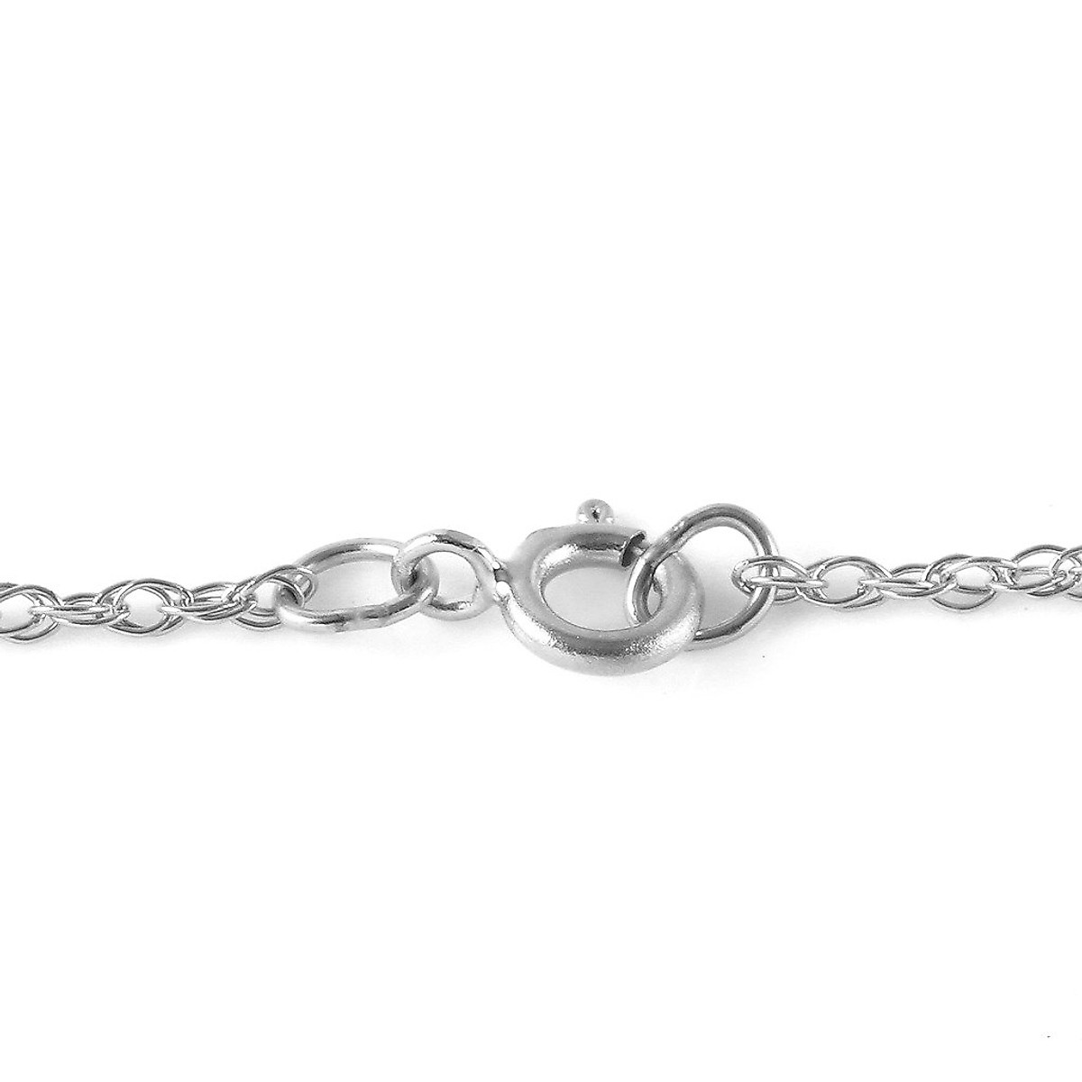 Galaxy Gold GG 14k 20" White Gold Necklace with Aquamarine Flower Pendant