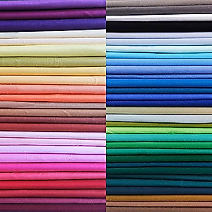 50pcs 8 x 8 inches Multicolor Cotton Fabric Bundle Squares for Quilting Sewing, Precut Fabric Squares for Craft Patchwork