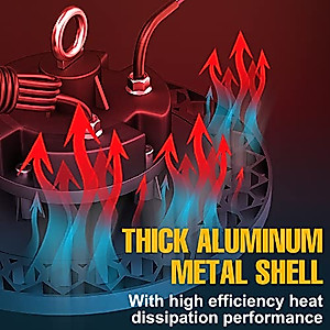 2Pack 200W UFO LED High Bay Lights 5000K Daylight Super Bright 34658LM Dimmable 0-10V Commercial Shop Lighting Fixture 100-277V with 5'Cable US Plug Warehouse Light IP65 Waterproof Workshop Area Lamp