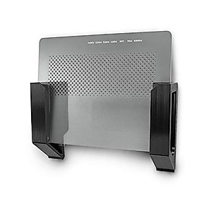 BRAINWAVZ Screwless 1.5" Wide Cable Box Mount, Modem, Router, Mesh, Streaming Media Devices & More Wall Mount | Wall Mount Any Device Upto 1.5" Wide & 4lb in Weight, Strong VHB Adhesive, No Tools
