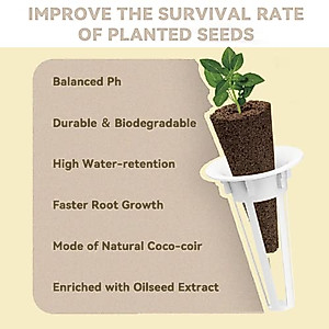 Herb Seed Starter Pod Kit Plant for AeroGarden,MUFGA, inbloom 5 Pods Hydroponics Growing System, Indoor Garden, 7-Pods (300+ Seeds Included Basil, Parsley, Oregano, Thyme, Mint, Cilantro, and Dill)