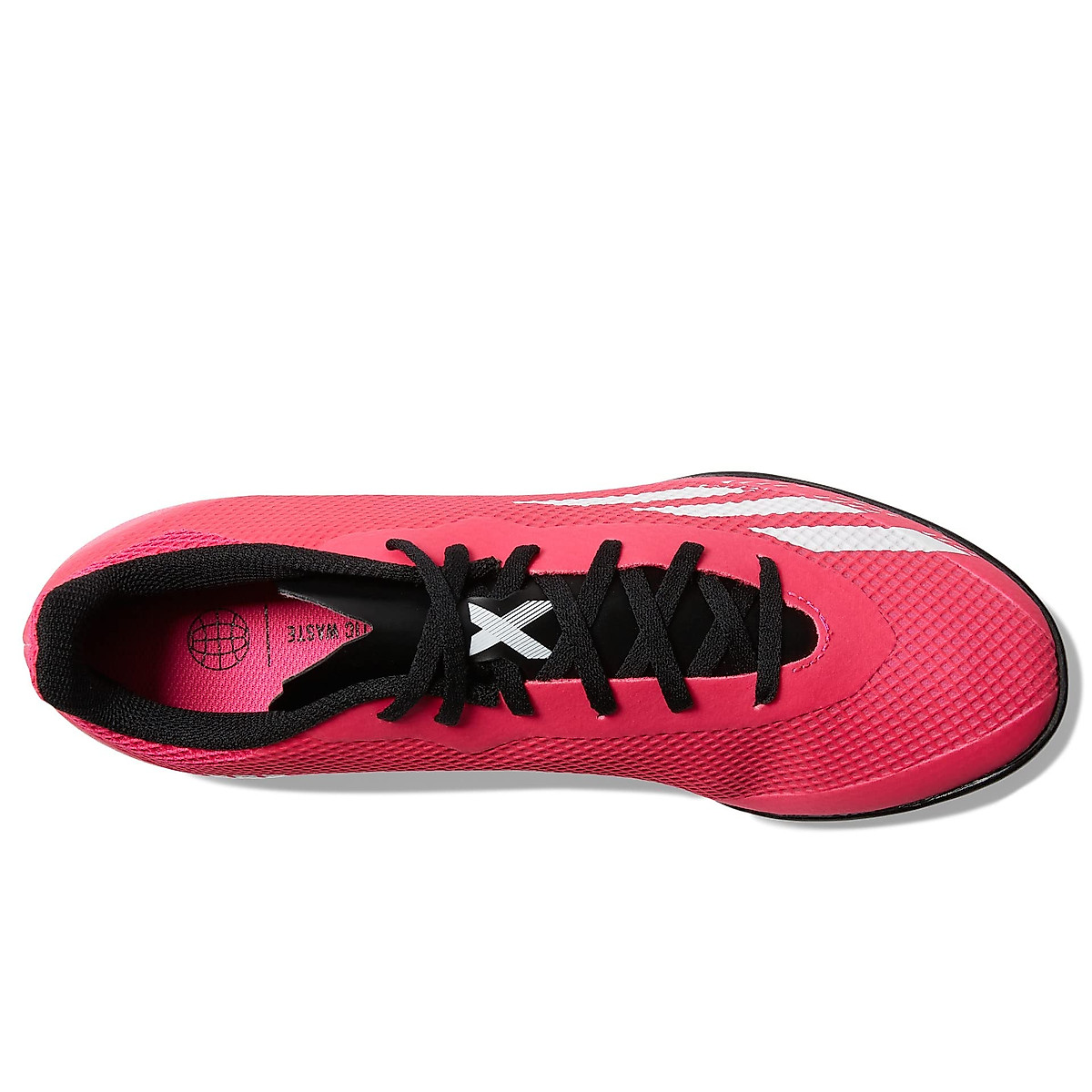 adidas X SPEEDPORTAL.4 Turf Soccer Shoe, Team Shock Pink/White/Black, 3.5 US Unisex Little Kid