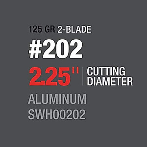 Swhacker SWH00202 125 Grain 2.25" 2 Blade Broadhead 3pk with Practice Tip