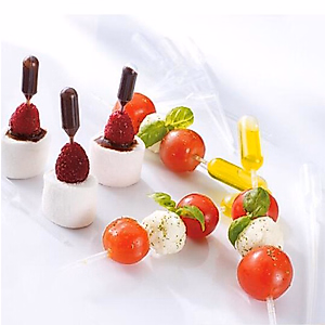 Rimandy 100 Pcs Mini Clear 4ml Plastic Transfer Pipettes Food Cupcake Squeeze Dropper Liquid Dropper Pipettes