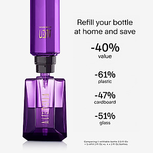 Mugler Alien - Eau de Parfum - Women's Perfume - Floral & Woody - With Jasmine, Wood, and Amber - Long Lasting Fragrance - 2.0 Fl Oz