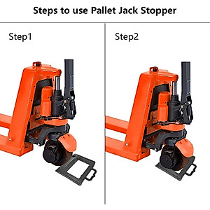 Tory Carrier Wheel Stopper Rubber Pallet Jack Truck Chock Heavy Duty Pallet Jack 14.2" Length x 11.4" Width x 2" Height