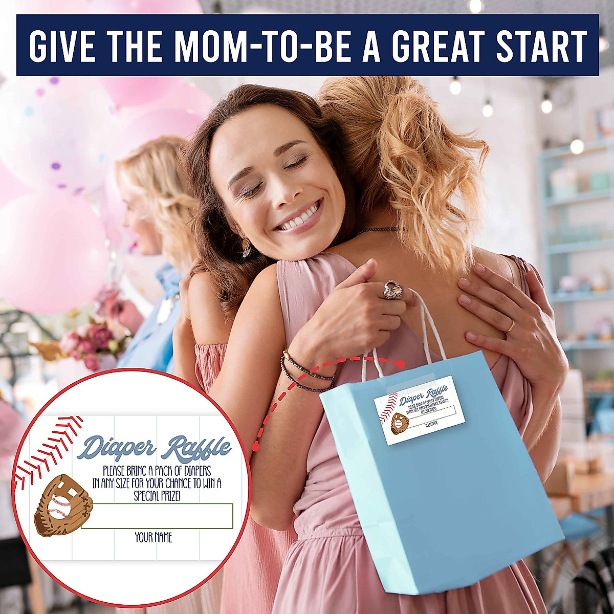 25 Baby Shower Diaper Raffle Tickets For Baby Shower Boy - Baseball Baby Shower Games For Boys, Diaper Raffle Cards, Baby Raffle Tickets, Baby Shower Invitation Inserts, Baby Shower Ideas