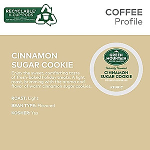 Green Mountain Coffee Roasters Cinnamon Sugar Cookie, 24 Count (Pack of 1)