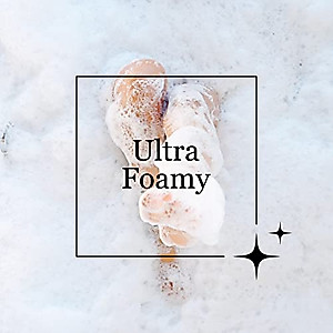 SARAGAN Shower Loofah - Large Exfoliating Bath Sponge - Shower Bath Puff for Men & Women to Lather & Cleanse Skin- Pouf Body Scrubber Made w/ 80g Mesh - Helps Use Less Soap (4-Set Assorted)