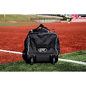 Rawlings | YADI Wheeled Catcher's Bag | Yadier Molina Model | Baseball/Softball | Black