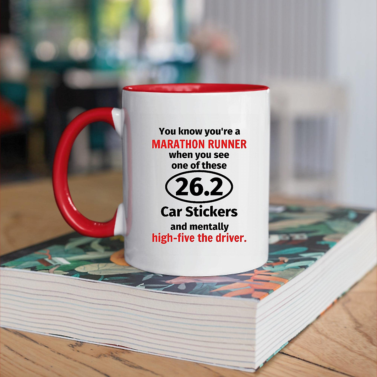 You are a Marathon Runner when see 262 Car stickers and mentally the driver 11oz 15oz Inner Color Accent Mug