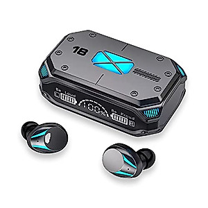 StitchGreen M41 Bluetooth 5.3 True Wireless Earbuds, Environment Noise Cancelling Earbuds with Charging Case, IPX7 Waterproof TWS Earphones, Long Battery 180Hrs Built in 4 Mics Headset iPhone (Black)
