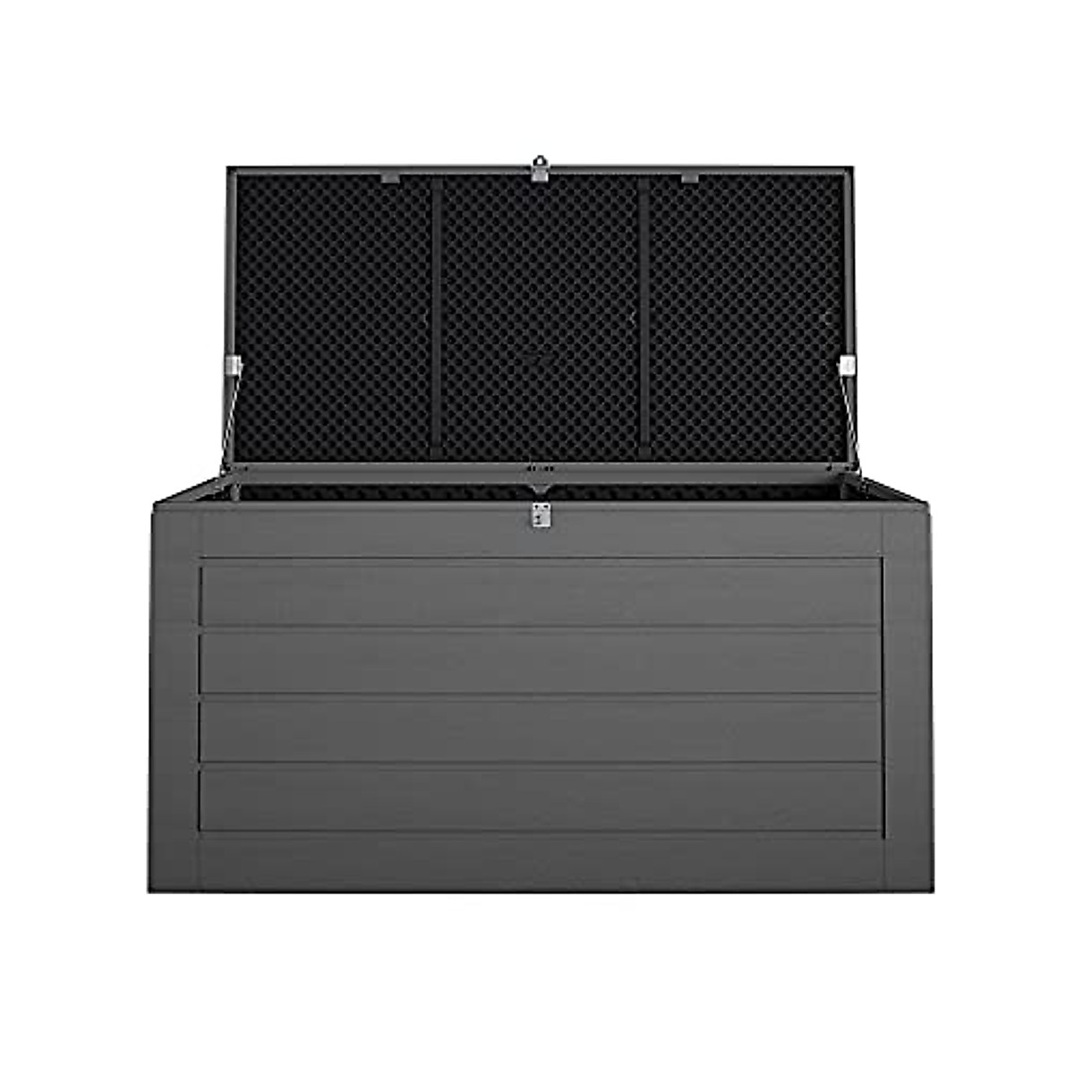 Cosco Outdoor Patio Deck Storage Box, Extra Large, 180 Gallons, Black and Charcoal