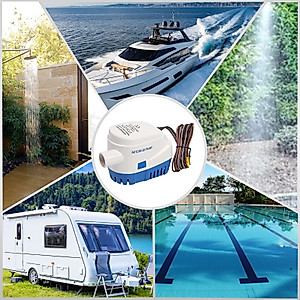 Amarine Made Bilge Pump for Boat Automatic Submersible 12V 1100GPH Bilge Water Pump with Float Switch