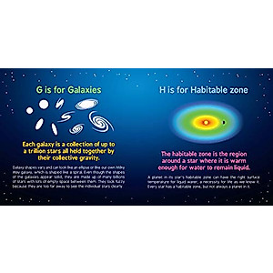 ABCs of Space: Explore Astronomy, Space, and our Solar System with this Essential STEM Board Book for Kids (Science Gifts for Kids) (Baby University)