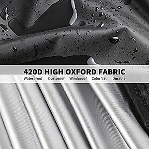 Youlvy Outdoor Prep Table Cover 30 Inch, Waterproof Patio Stainless Steel Table Cover Metal BBQ Table Cover All Season Pretection for Outdoor Table -30 x 30 x 34 Inch