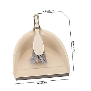 SKISUNO 1 Set Multifunctional Cleaning Brush Desktop Broom Living Room Mini Screen Cleaning Brush Cleaning Kit Mini Dustpan Desktop Cleaning Supplies Table Dustpan and Small Pans White