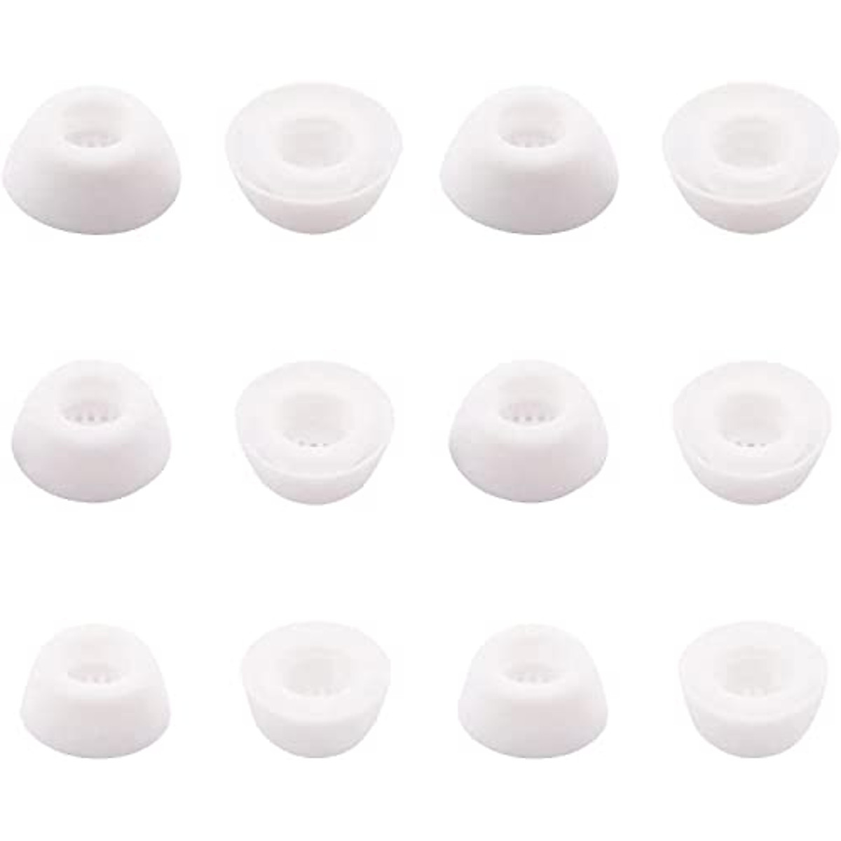Rqker Ear Tips Compatible with Jabra Elite 85t Headphone, 6 Pairs S/M/L Size Replacement Ear Tips Earbud Covers Eartips Compatible with Jabra Elite 85t, S/M/L (White)