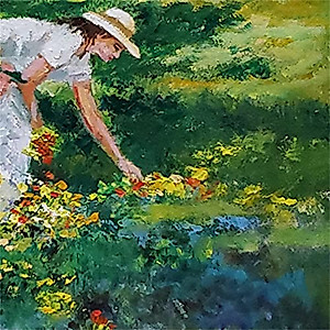 Languid Summer Days, Wildflower Meadow by Internationally Renowned Painter Yary Dluhos