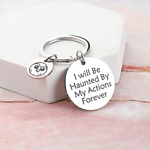 TIIMG Owl Gift House Hooty Fan Gift I will Be Haunted By My Actions Forever Keychain (I will Be Haunted)