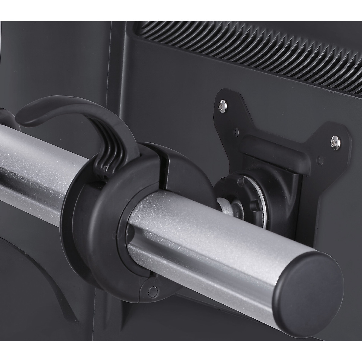 Atdec Quad/Triple/Dual/Single Monitor Desk Mount - Freestanding Base - Loads up to 17.6lb Flat or 13.5lb Curved - VESA 75x75, 100x100 - Quick Display Release, tilt, pan, Landscape/Portrait