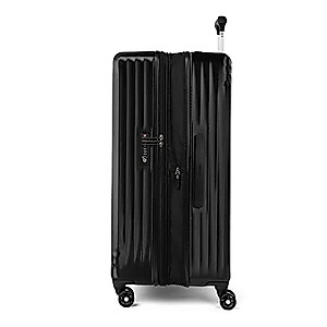Travelpro Maxlite Air Hardside Expandable Luggage, 8 Spinner Wheels, Lightweight Hard Shell Polycarbonate, Black, Checked-Large 28-Inch