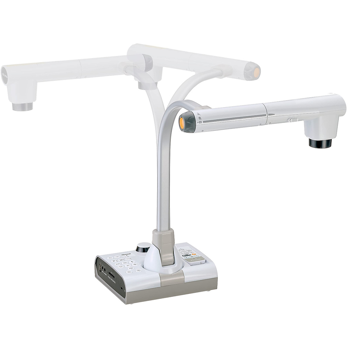 Elmo 1380 Model TT-12G Interactive Document Camera, 4K Ultra HD, 12MP 1/2.3" Image Sensor, 12x Optical Zoom, 16x Digital Zoom, Built-in SD Card Slot, Multiple Outputs, Replaced 1378 Model TT-12F