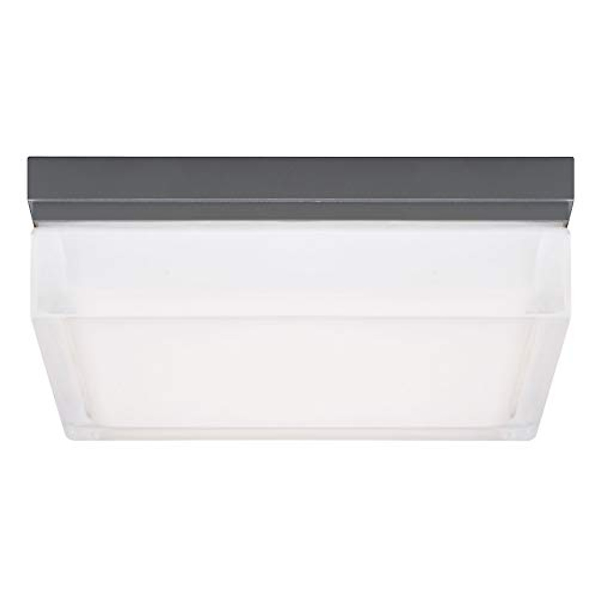 Generation Lighting 700OWBXL940H120 Boxie Large Outdoor Wall/Flush Mount Ceiling Light,Charcoal