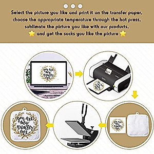 Blank Sublimation Oven Mitts Set Include Blank Sublimation Heat Resistance Oven Gloves and Blank Sublimation Pot Holders for DIY Kitchen Dining Room Accessories (12 Pieces)