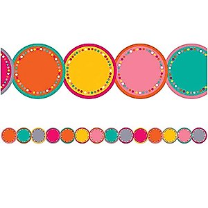 Teacher Created Resources Tropical Punch Circles Die-Cut Border Trim