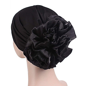 1Pack / 2Packs Women Flower Elastic Turban Beanie Head Wrap Chemo Cap Hat