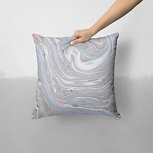 iiRov Marbleized Swirling v3 - Custom Decorative Home Decor Indoor or Outdoor Throw Pillow Cover for Sofa, Bed or Couch Cushion (Pillow CASE Cover ONLY)