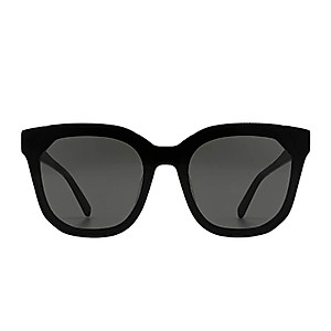 DIFF Gia Designer Oversized Square sunglasses for Women UV400 Protection Protection, Black + Grey
