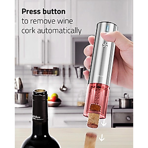 Electric Wine Opener Set - Premium Wine Gifts with Wine Opener, Foil Cutter, Wine Aerator, Vacuum Stopper, and Elegant Gift Box - Ideal Christmas Gift for Unforgettable Moments