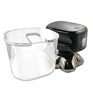 Transparent Glass Skull Shaver Rinse Stand - Compatible with Pitbull Skull Shaver and Electric Pitbull,Palm, Butterfly Kiss, Butterfly Pro and Bald Eagle Shavers for Men and Women.