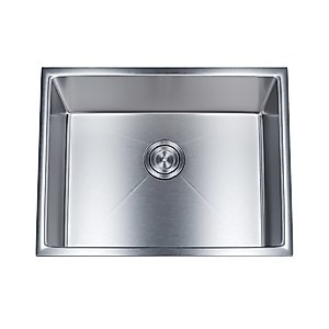 Dowell Undermount Single Bowl Stainless Steel Kitchen Sinks Handcrafted Small-Angle Corner Series 6005 2318