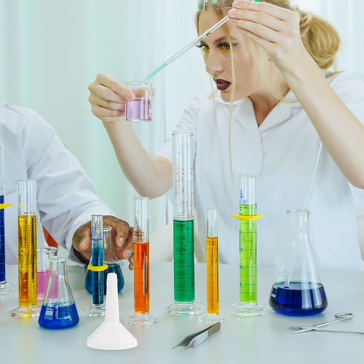 Buchner Funnel Laboratory Filtration Chemistry Filter Funnel Polypropylene Filter Stem Length Lightweight Autoclavable