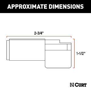 CURT 57620 6-Way Round Vehicle Side to 4-Way Flat Trailer Wiring Adapter , Black