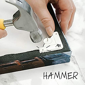 Under the Roof Decorating 5-100200 15 lb Place&Push Canvas Hangers , White