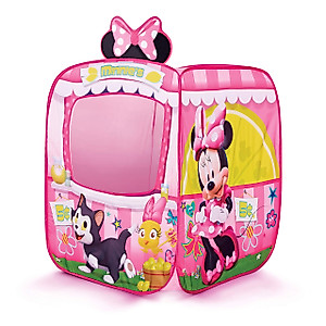 Minnie Mouse Kids Pop Up Tent - Children's Playtent Playhouse for Indoor Outdoor, Great For Pretend Play In Bedroom Or Park! For Boys Girls Kids Infants & Baby