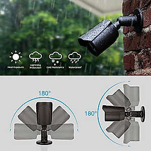 lifoarey 2MP Security Camera Outdoor, Wired DVR Camera, TVI/CVI/AHD/CVBS, 3.6mm Lens, 82.2° View Angle CCTV Camera, IP67 Waterproof Metal Housing, 100ft Night Vision, 24/7 Recording Real-time@30fps
