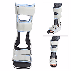 Orthopedic Walking Boot, Adjustable Breathable Ankle Protective Fracture Boot, Comfortable Air Walker Brace with Open Toe Design for Injured Foot, Ankle Sprain, Broken Toe, Ligament Injuries