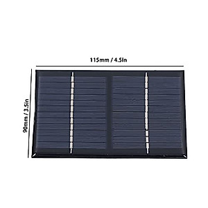 FTVOGUE 1.5W 12V Solar Panel Drip Board DIY Solar Panel A Grade Polycrystalline Silicon Panel,Solar Panels