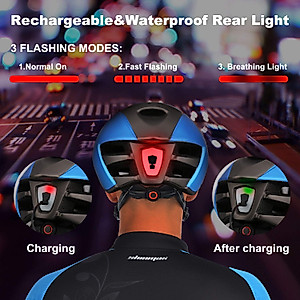 Shinmax Adult Bike Helmet,Bicycle Helmet with Removable Magnetic Goggles & USB Rechargeable Light Specialized Road Mountain Bike Helmet Adjustable Size Ultralight Cycling Helmet Men Women SM-T88