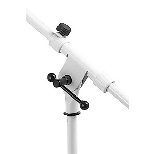 On-Stage MS7801W Telescoping Microphone Boom Stand, White