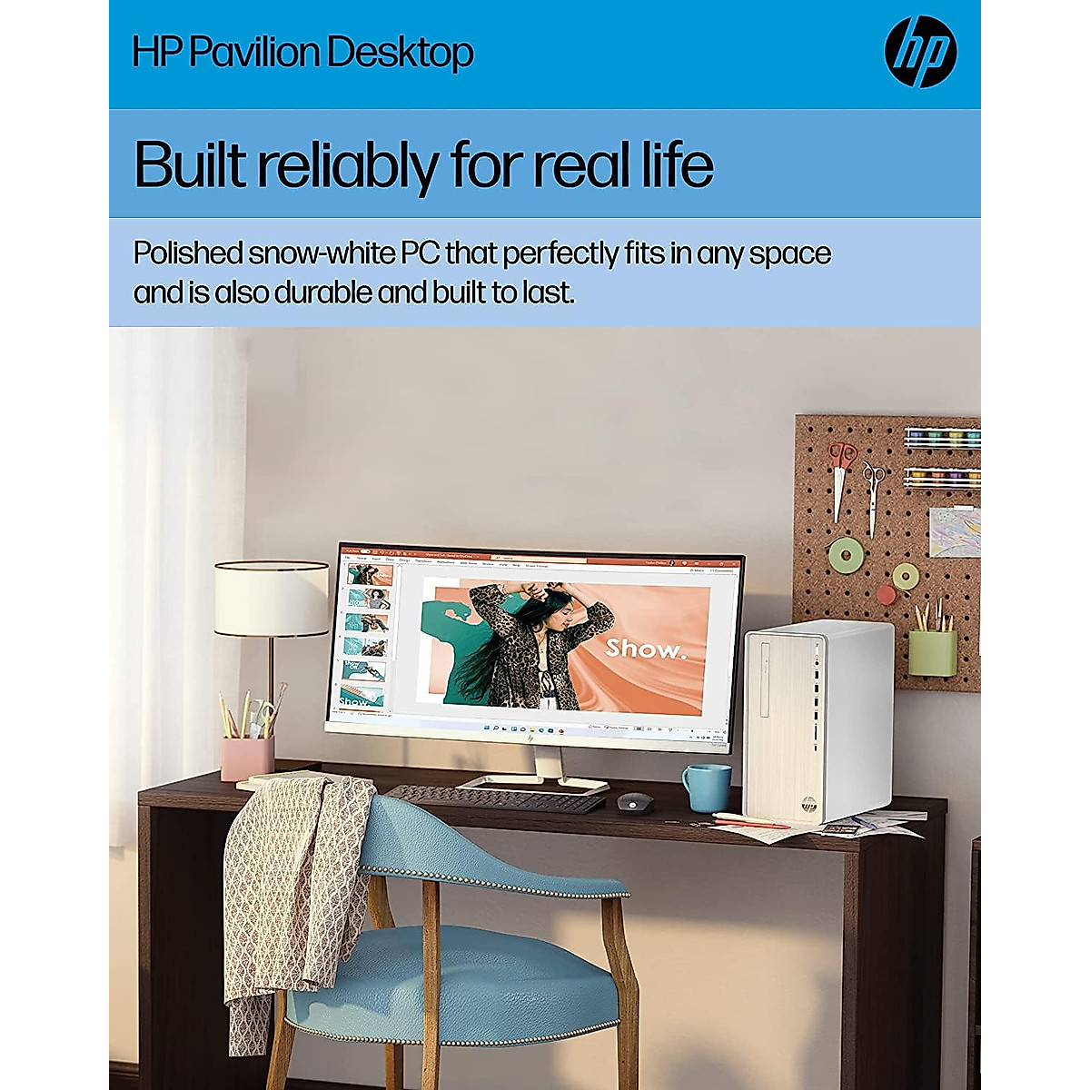 HP 2023 Newest Pavilion Desktop, 12th Gen Intel Core i7-12700 Processor(12-core), 16GB RAM, 1TB SSD, Intel UHD Graphics 770, 9 USB Ports, Wired Keyboard and Mouse Combo, Windows 11 Home