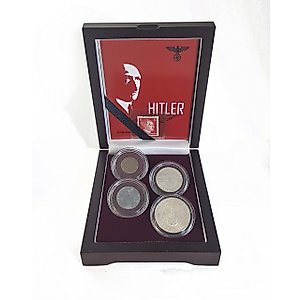1938 A WWII Nazi Germany Hitler Coins and Stamp Reichsphennig Seller VF