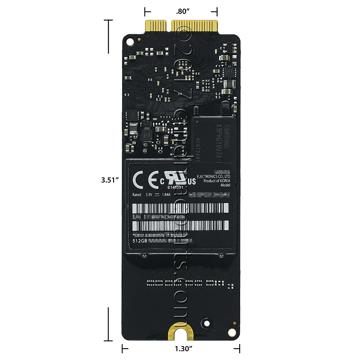 Odyson - 512GB SSD Upgrade Kit Replacement for Apple MacBook Pro 13" A1425 (Late 2012-Early 2013)